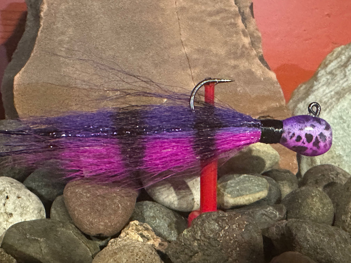 Flat Jig - Purple Pink Black – On the Fly Tackle