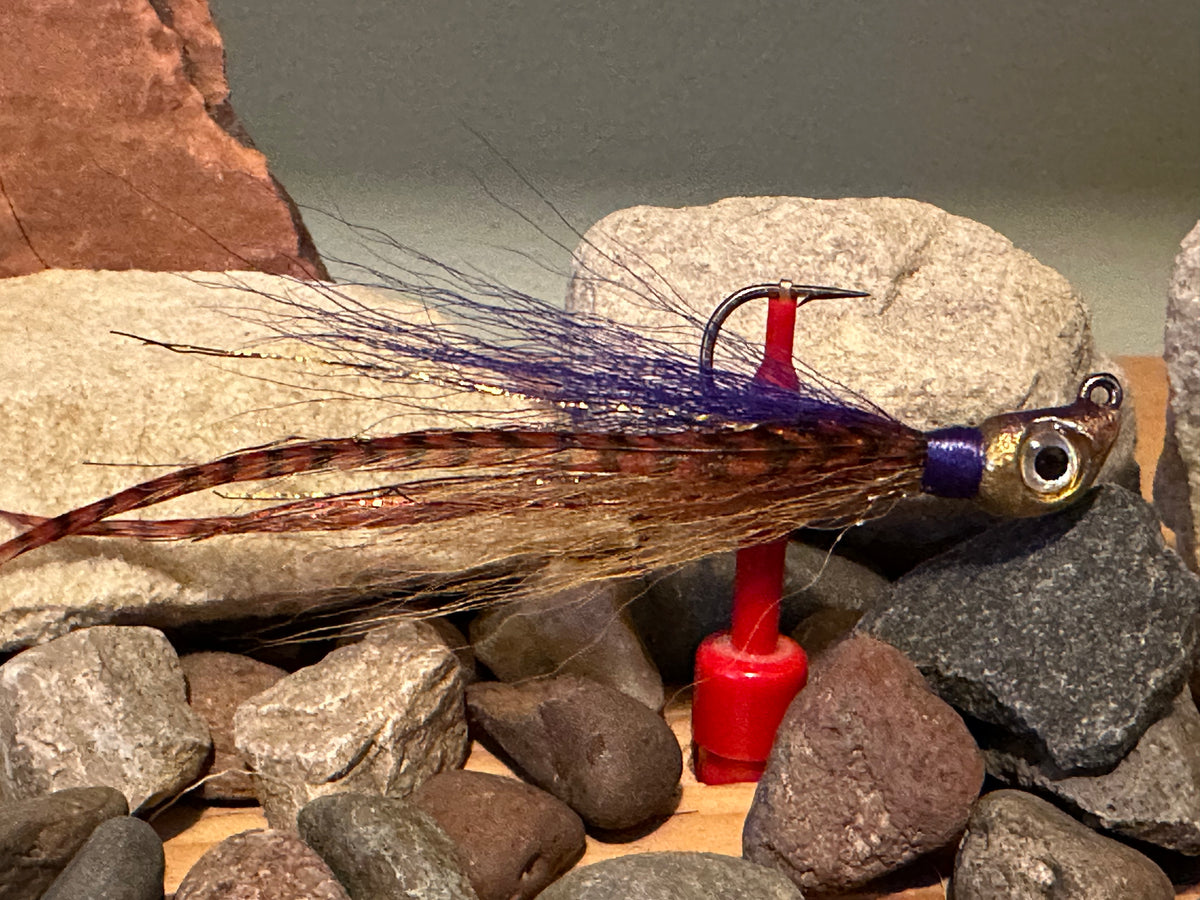 Manic Mullet - Purple Brown Brown Grizzly – On the Fly Tackle